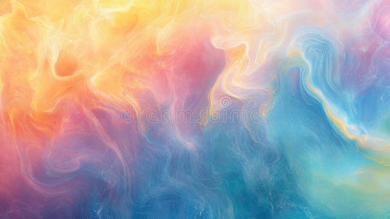 Abstract Colorful Fluid Paint Swirl Background Stock Illustration ...