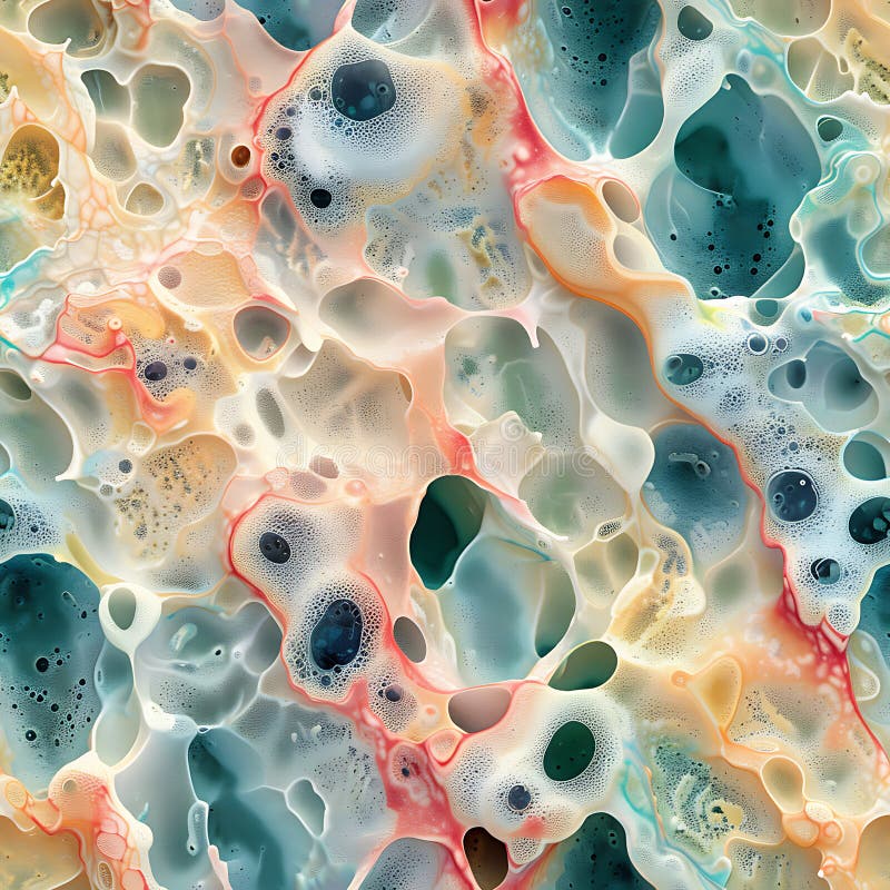 Abstract Colorful Foam Texture, Repeating Pattern Stock Illustration ...