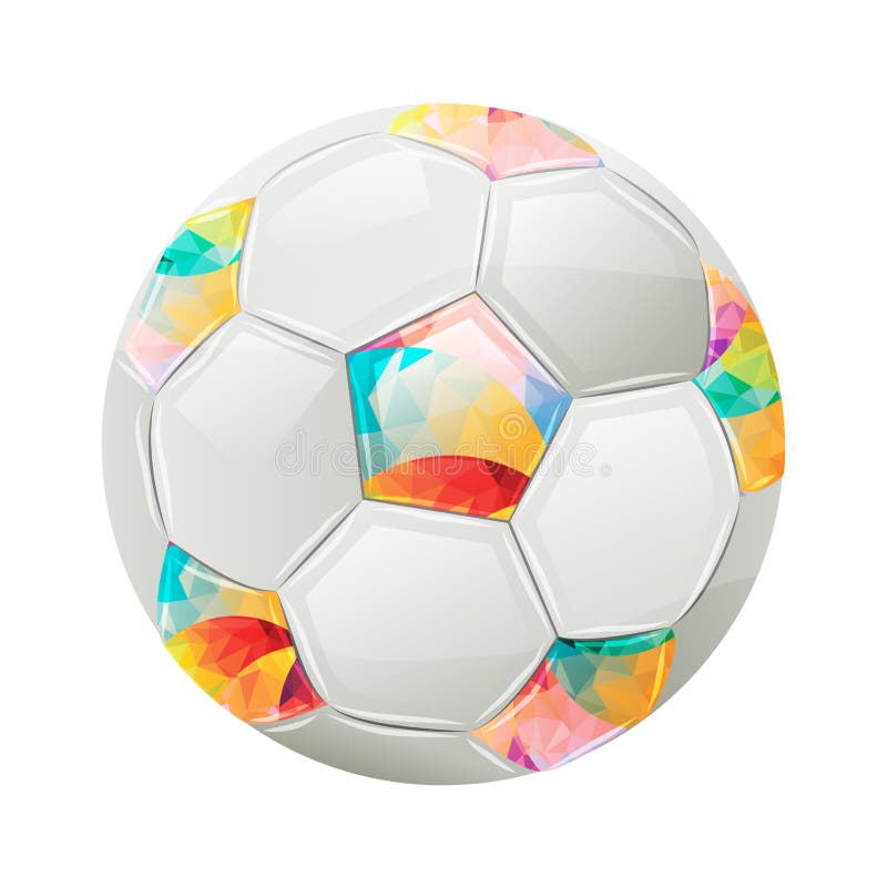 Abstract Colorful Football. Stock Vector - Illustration of vector ...