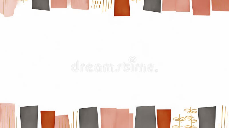 Abstract Colorful Frame Design for Creative Use Stock Illustration ...