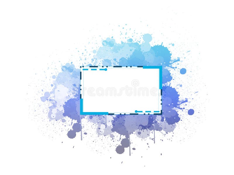 Abstract Colorful Frame with Rectangle Shapes and Splash Stock ...