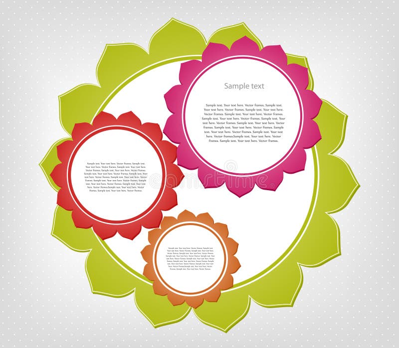 Abstract Colorful Frames. Vector Background Stock Vector - Illustration ...