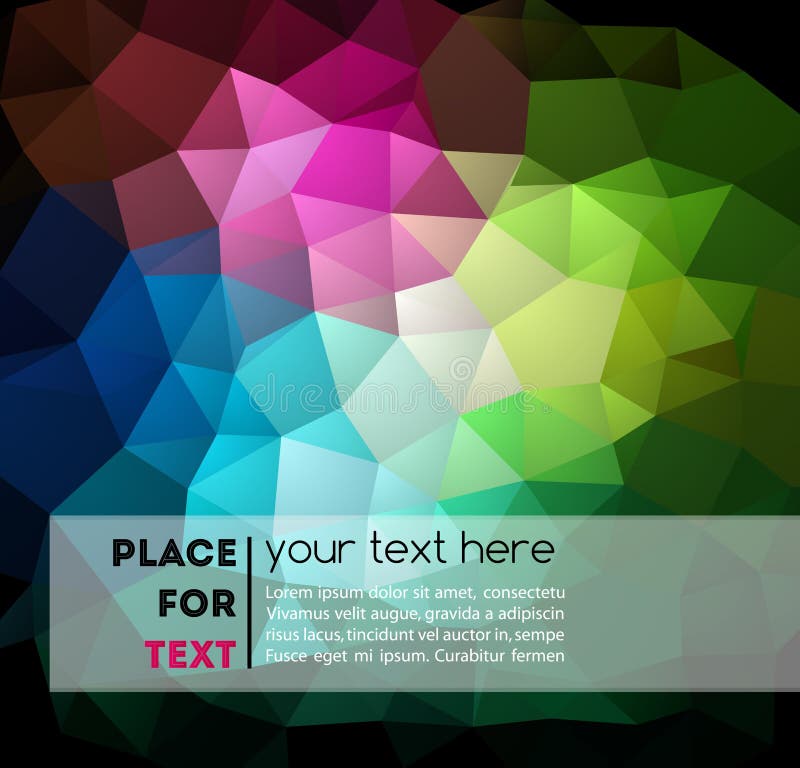 Abstract Colorful Layout. Vector. Stock Vector - Illustration of dark ...