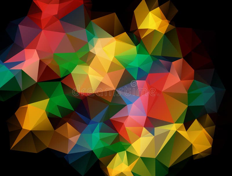 Abstract Colorful Geometric Backgrounds. Polygonal Vector Backgrounds ...
