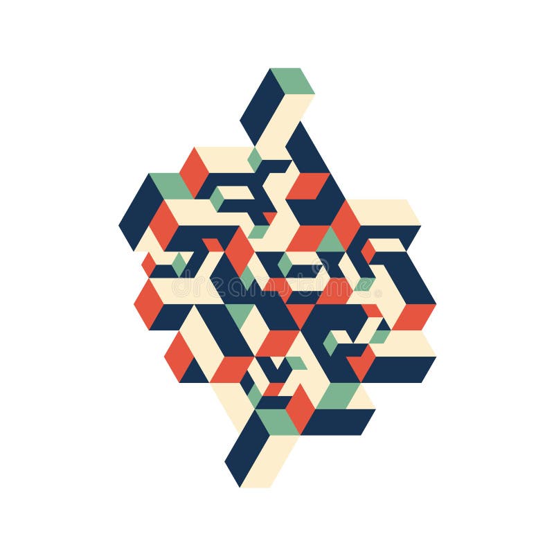 Abstract Colorful Geometric Isometric Background Stock Illustration ... Abstract Colorful Geometric Isometric Background Stock Illustration ...