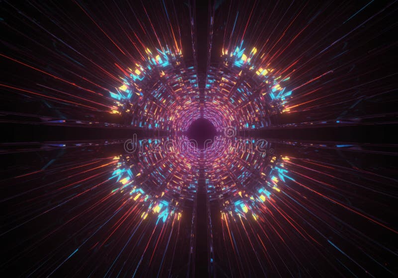 Colorful Geometric Tunnel Background Stock Illustrations – 14,836 ...