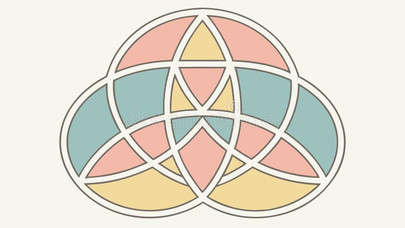 Abstract Colorful Geometric Overlapping Shapes Design Element Vector Design Generative AI Stock ...