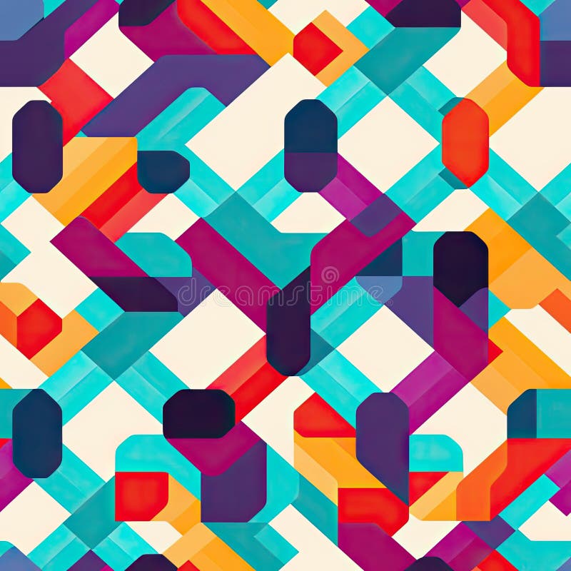 Jumbled Geometric Compositions Stock Illustrations – 29 Jumbled ...