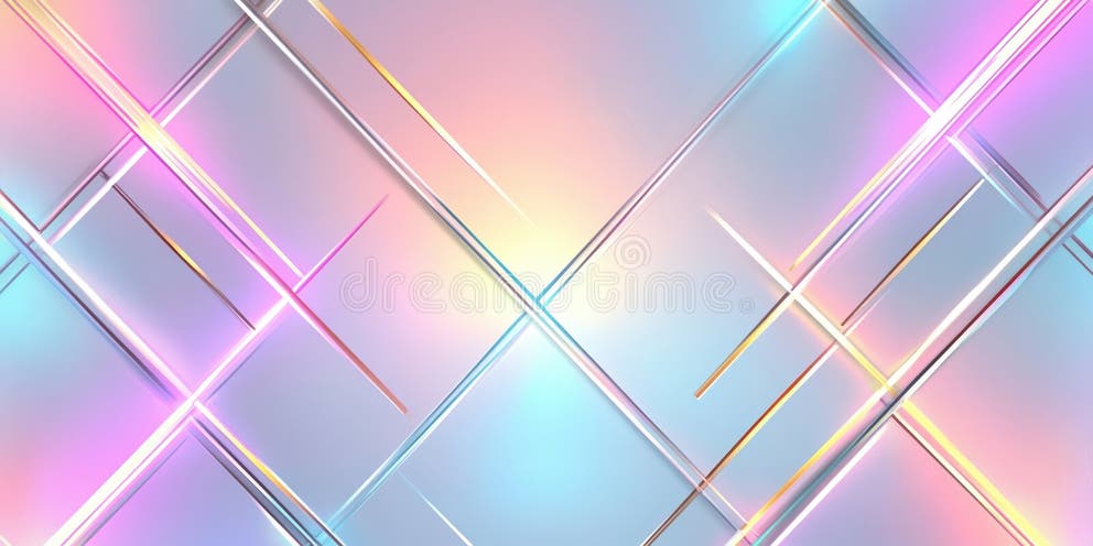 Abstract Colorful Geometric Pattern with Intersecting Shiny Lines Stock ...
