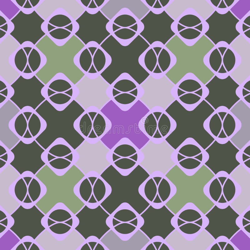 Abstract Colorful Geometric Texture Square and Circle Pattern on ...