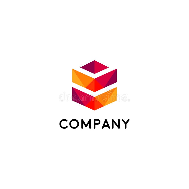Abstract Colorful Geometry Logo Symbol Template Stock Illustration ...