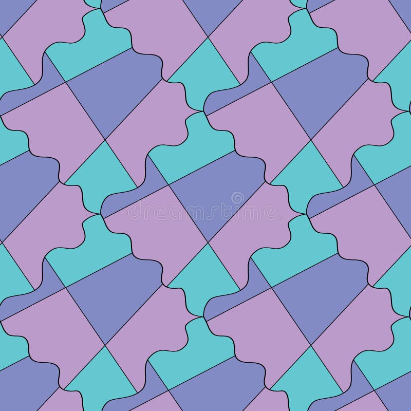 Abstract Geometry Ornament Red And Yellow Tessellation Stock Vector ...