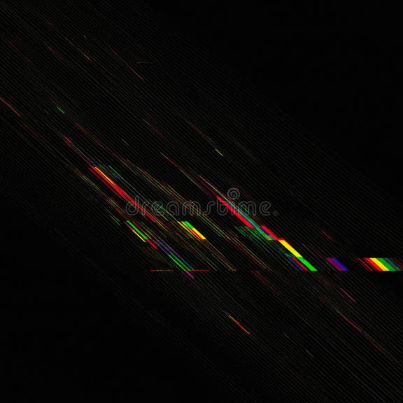 Abstract Colorful Glitch Effect Digital Art Stock Illustration ...