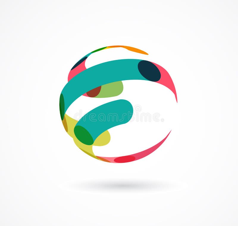 Abstract Colorful Globe Business Icon Stock Vector - Illustration of ...