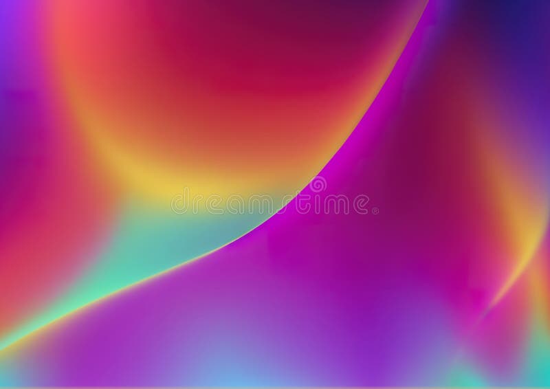 Abstract Colorful Glowing Background with Shapes Stock Illustration ...