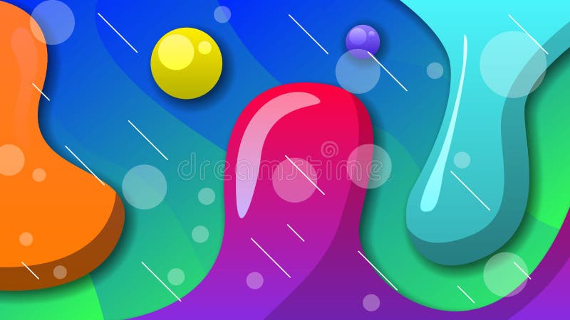 Abstract Colorful Gradient Background with Color Geometric Figures ...