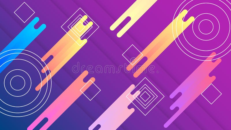 Abstract Colorful Gradient Background with Color Geometric Figures ...