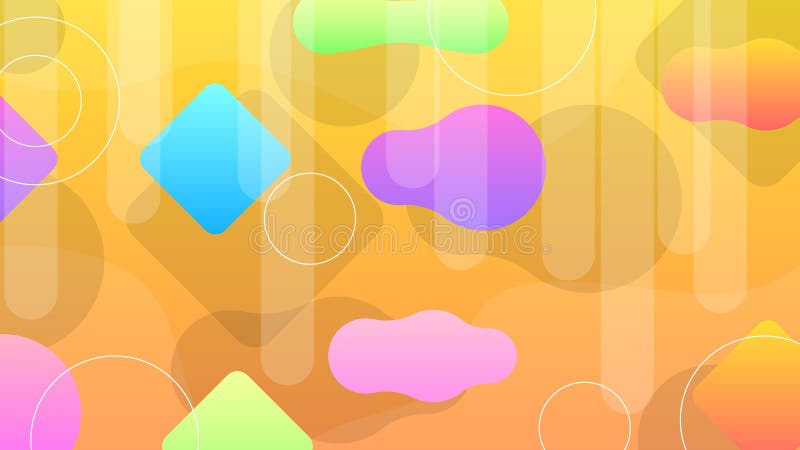 Abstract Colorful Gradient Background with Color Geometric Figures ...