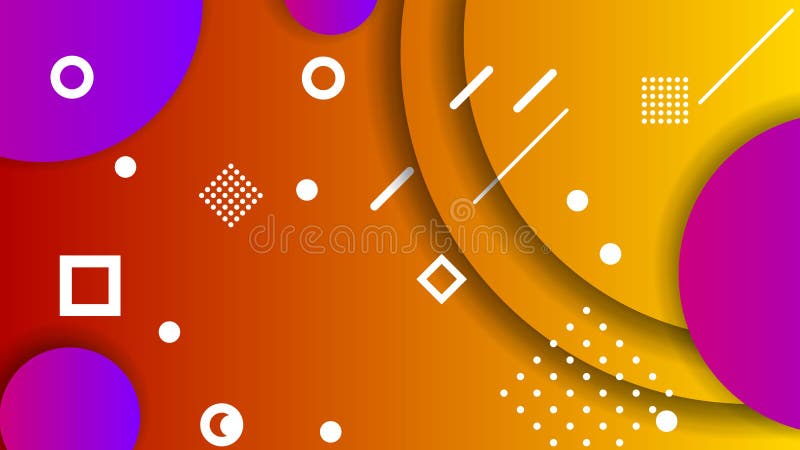 Abstract Colorful Gradient Background with Color Geometric Figures ...