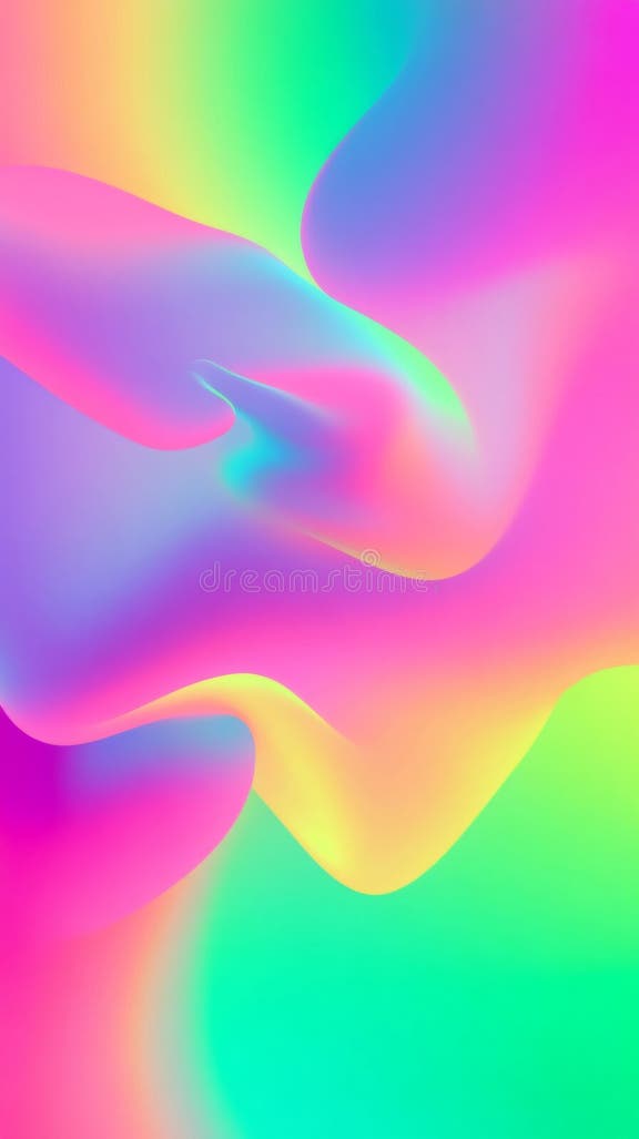 Abstract Colorful Gradient Background Flowing Creating Smooth Shapes ...