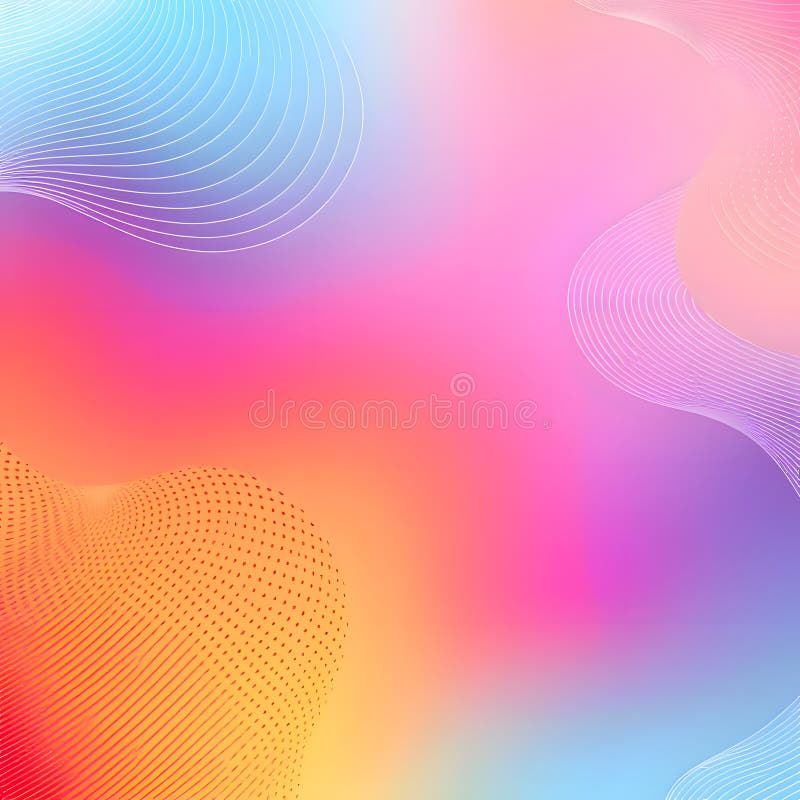 Abstract Colorful Gradient Background with Waves and Lines Design Stock ...