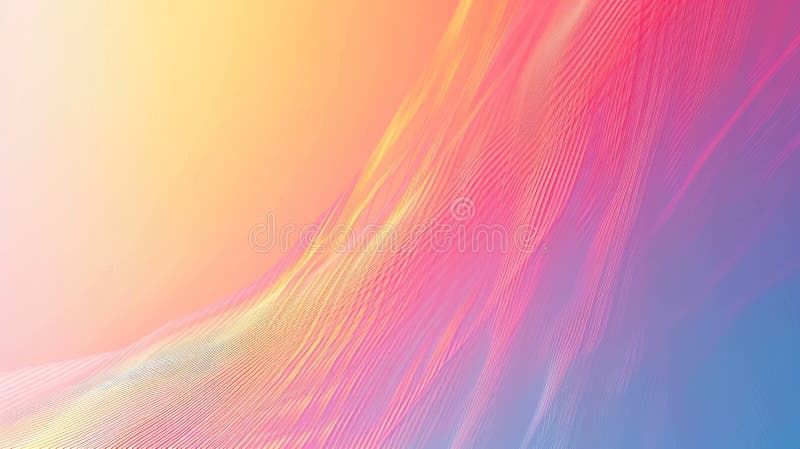 Abstract Colorful Gradient with Flowing Digital Wave Pattern Stock ...