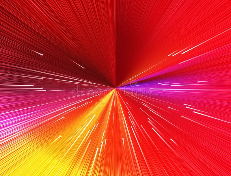Abstract Colorful Gradient Glowing Impulse Radiation Linear Light ...