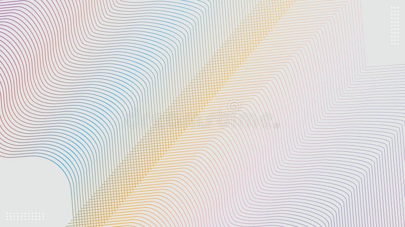 Abstract Colorful Gradient Lines Waves on Gray Background Stock Vector - Illustration of digital ...