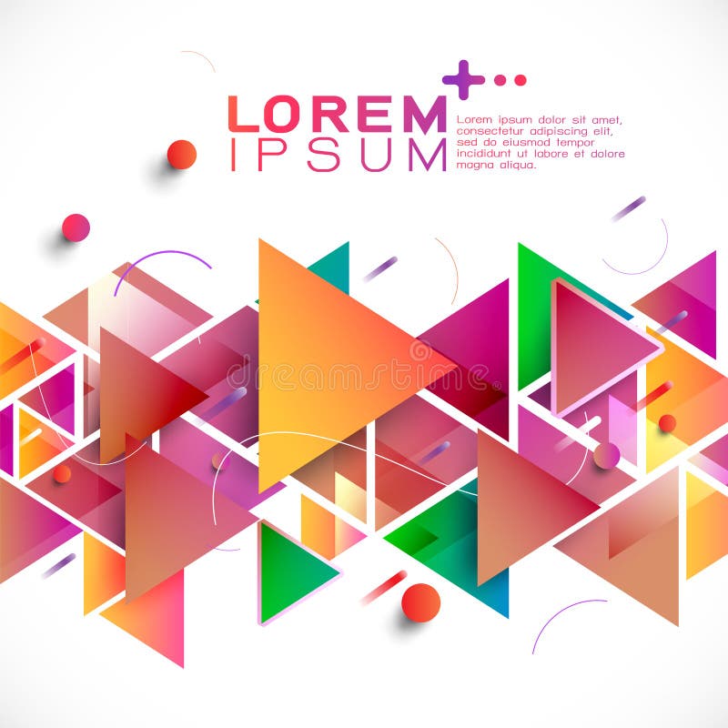 Abstract Colorful Gradient Mixed Geometric Stripes Template and Modern ...