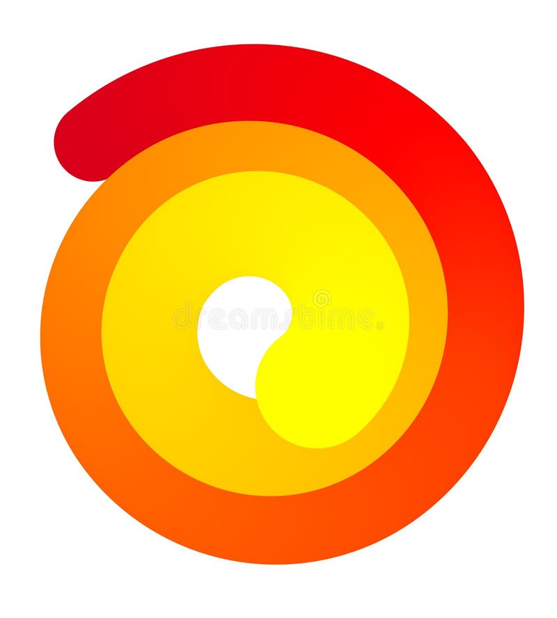 Gradient Spiral Rotation Cover Page Templates Set. Stock Vector ...