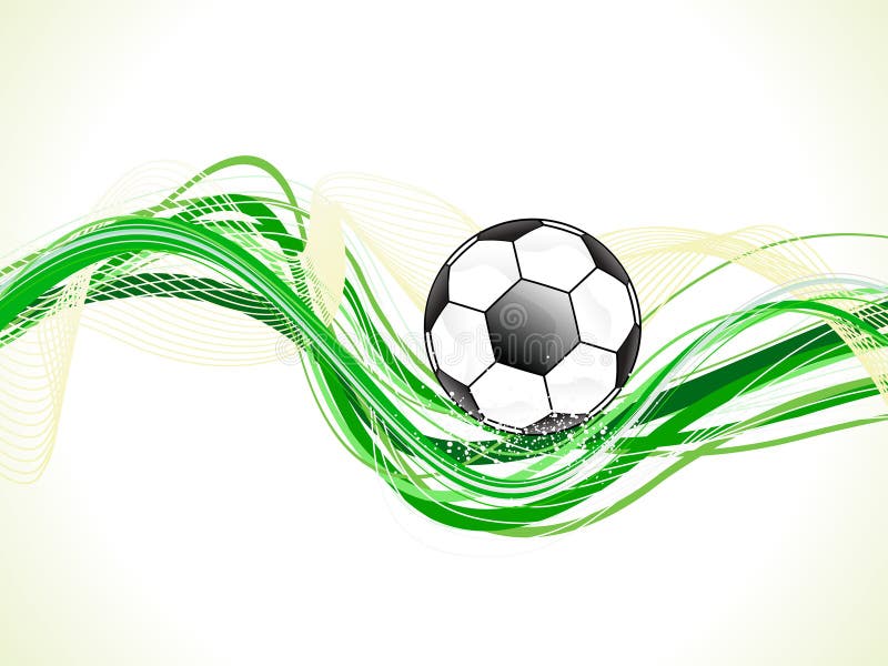 Abstract Colorful Green Football Wave Stock Vector - Illustration of ...