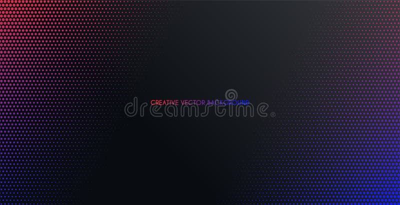 Abstract Colorful Halftone Dotted Black Background with Copy Space for ...