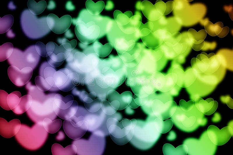 Heart with Blur Valentines Day Stock Illustration - Illustration of ...