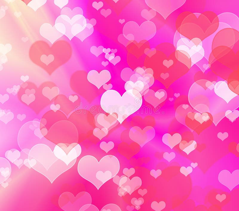 Abstract Colorful Heart Shape Background Stock Illustration ...