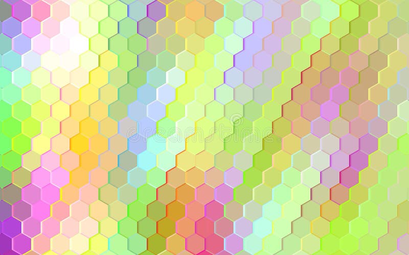 Abstract Colorful Hexagon Background. Abstract Colored Hexagons ...