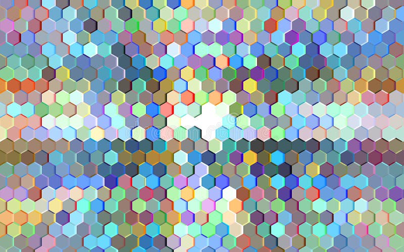 Abstract Colorful Hexagon Background. Abstract Colored Hexagons ...