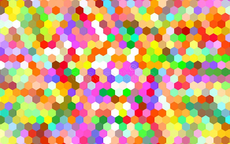 Abstract Colorful Hexagon Background. Abstract Colored Hexagons ...
