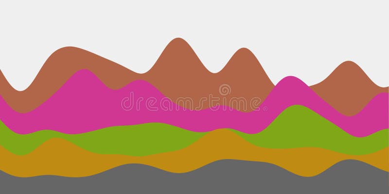 Abstract Colorful Hills Background. Stock Vector - Illustration of ...