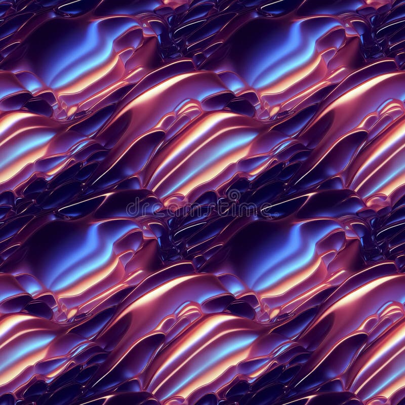 Abstract Colorful Holographic Iridescent Surreal Dynamic Seamless ...