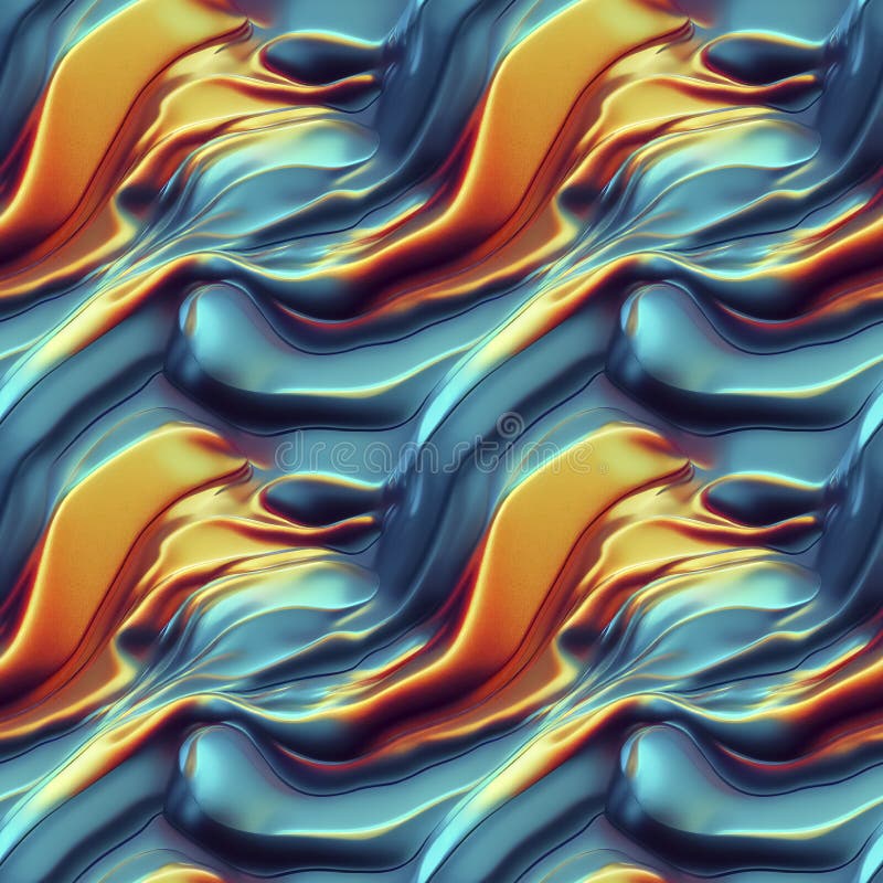 Abstract Colorful Holographic Iridescent Surreal Dynamic Seamless ...