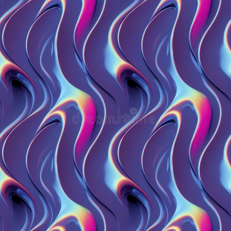 Rainbow Iridescent Abstract Shiny Plastic Silk or Satin Wavy Background ...