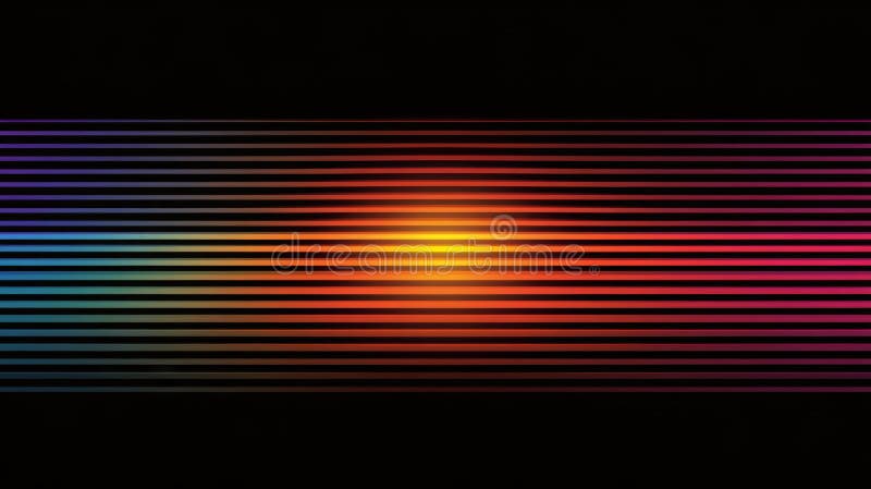 Abstract Colorful Horizontal Lines Background Stock Illustration ...