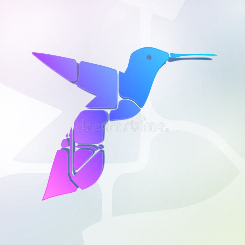 Abstract Colorful Hummingbird Stock Vector - Illustration of beauty ...