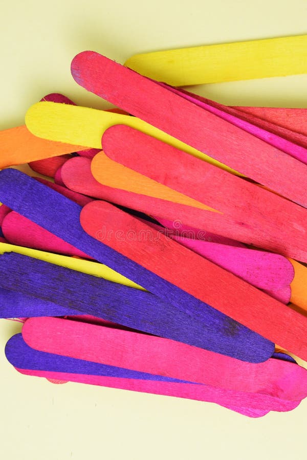 Abstract of Colorful Ice Cream Sticks Stock Photo - Image of dessert ...