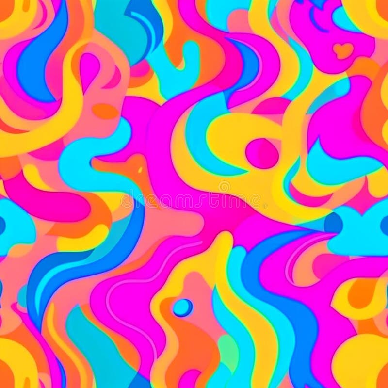 Abstract Colorful Illustration. Colorful Abstract Background with ...