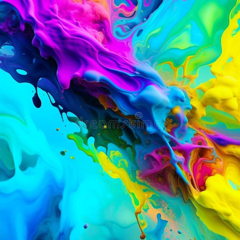 Abstract Colorful Illustration. Colorful Abstract Background with ...