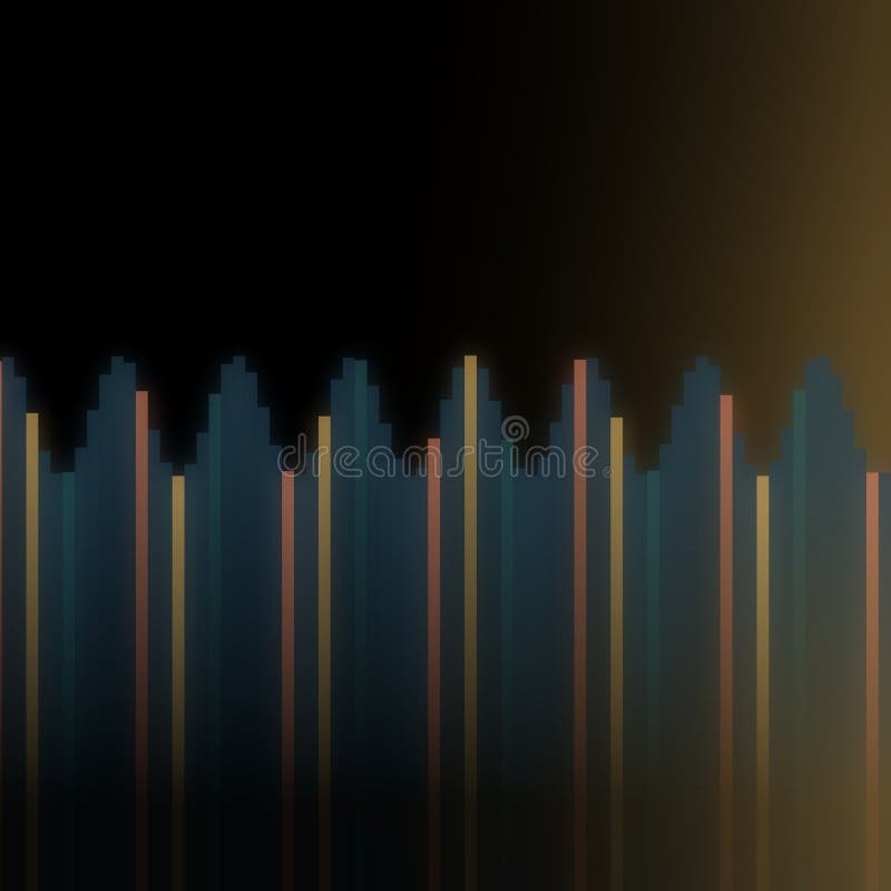 Abstract Colorful Illustration of Stylized Sound Frequency Equalizer ...