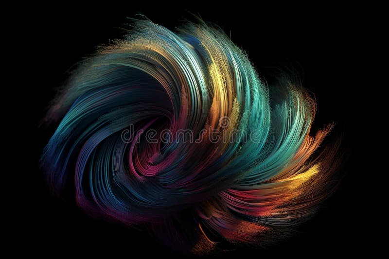 Hair Twirling and Pulling Isolated Cartoon Vector Illustration. Stock ...