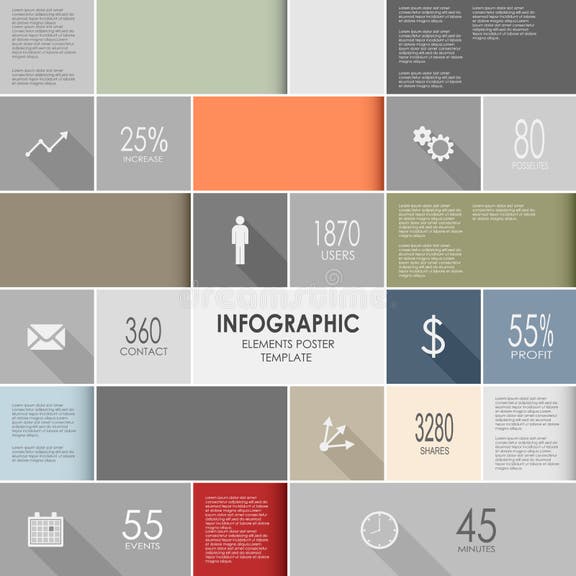 Abstract Colorful Info Graphic Elements Poster Tem Stock Vector ...