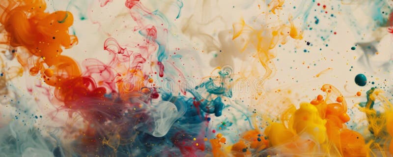 Abstract Colorful Ink Diffusion in Water Stock Image - Image of paint ...